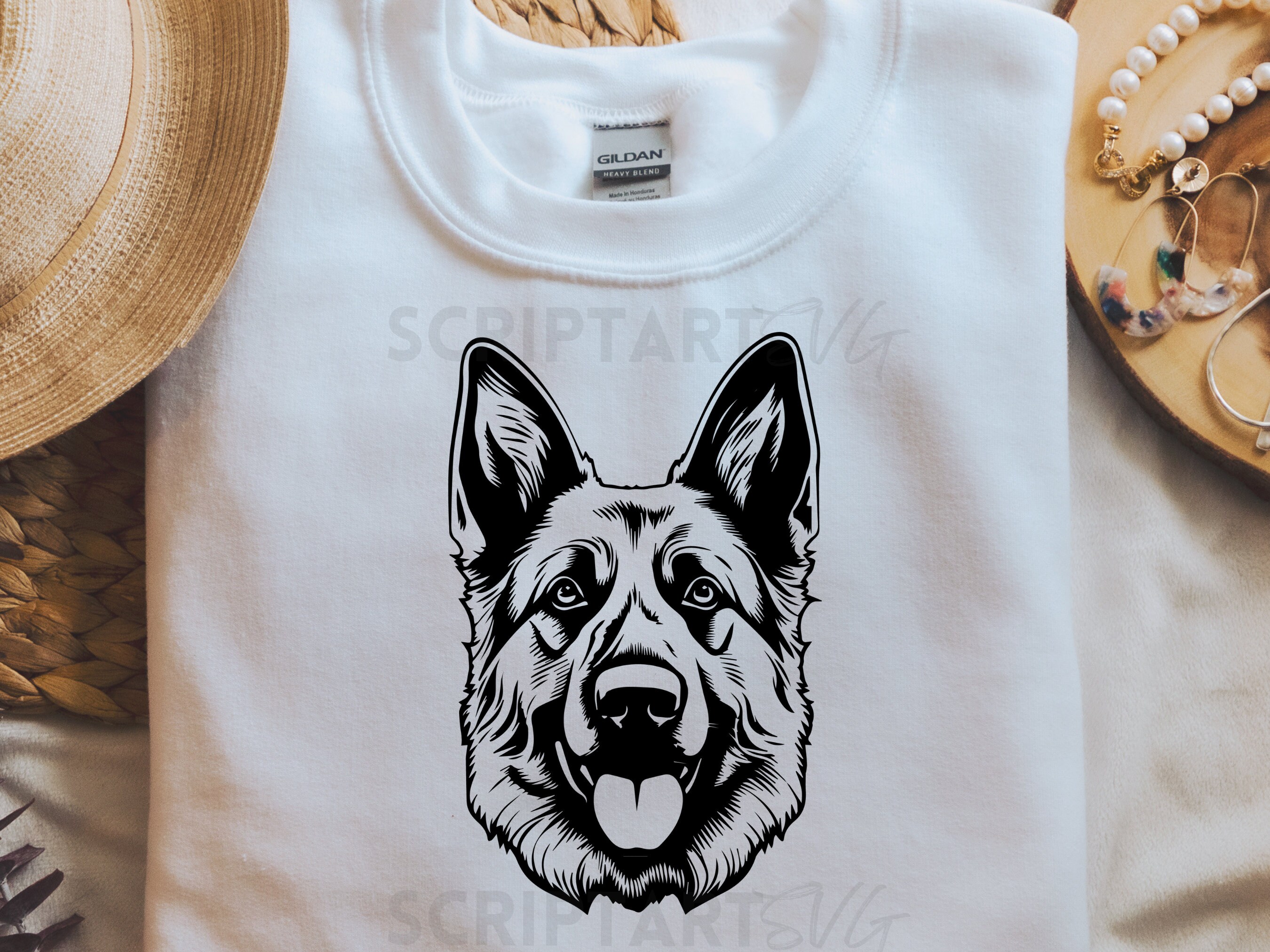 German Shepherd SVG File Silhouette German Shepherd Profile Vector ...