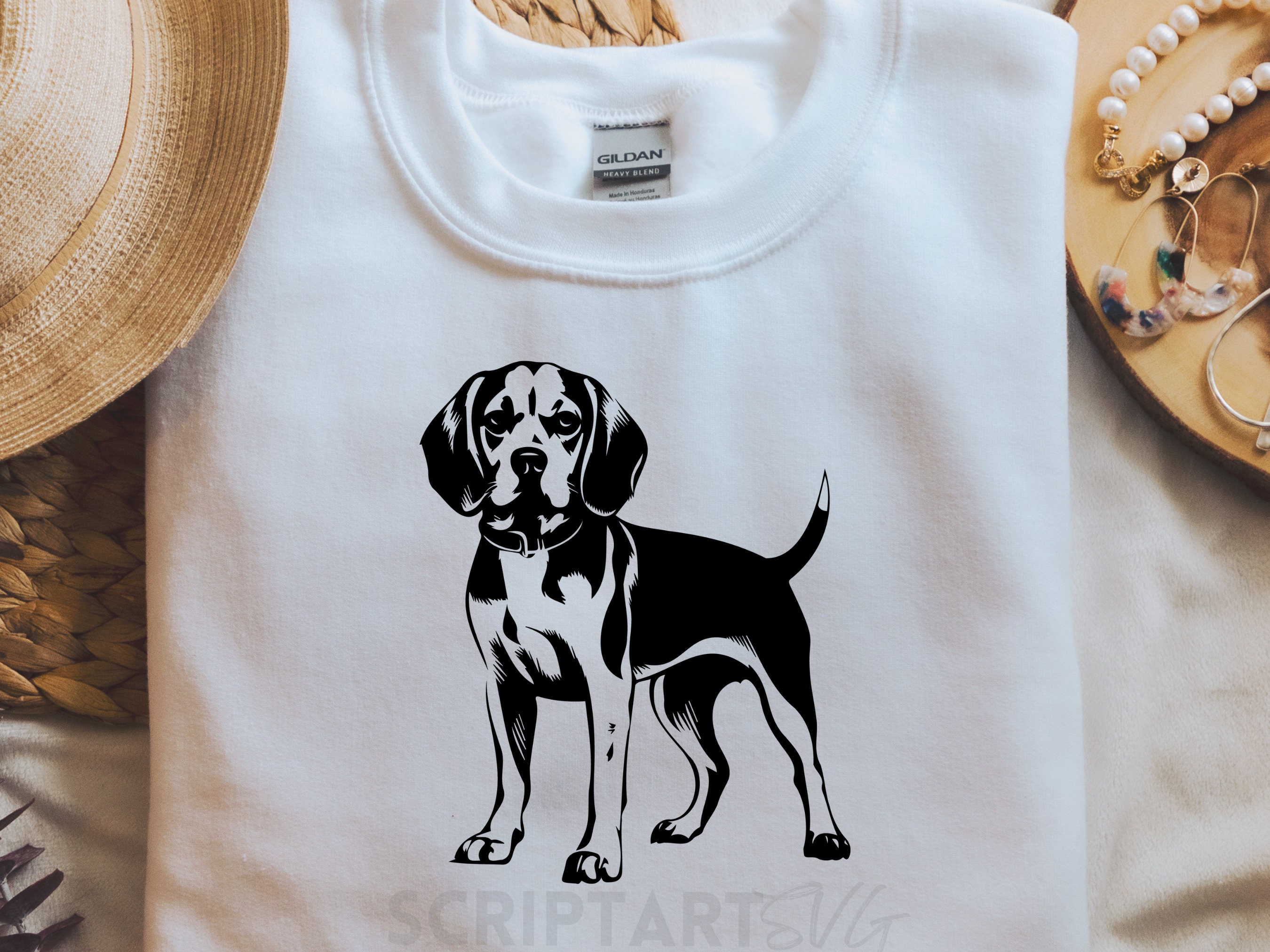 Beagle SVG File Silhouette Beagle Profile Vector Images Clipart Dog SVG ...