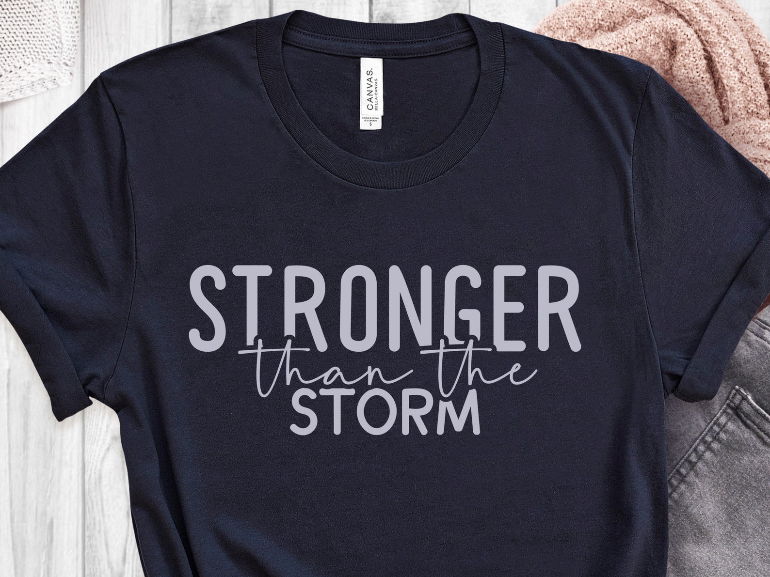 Stronger Than the Storm SVG PNG PDF, Inspiring Svg, Motivational Svg ...