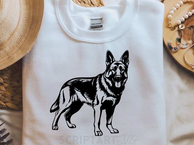 German Shepherd SVG File Silhouette German Shepherd Profile Vector ...