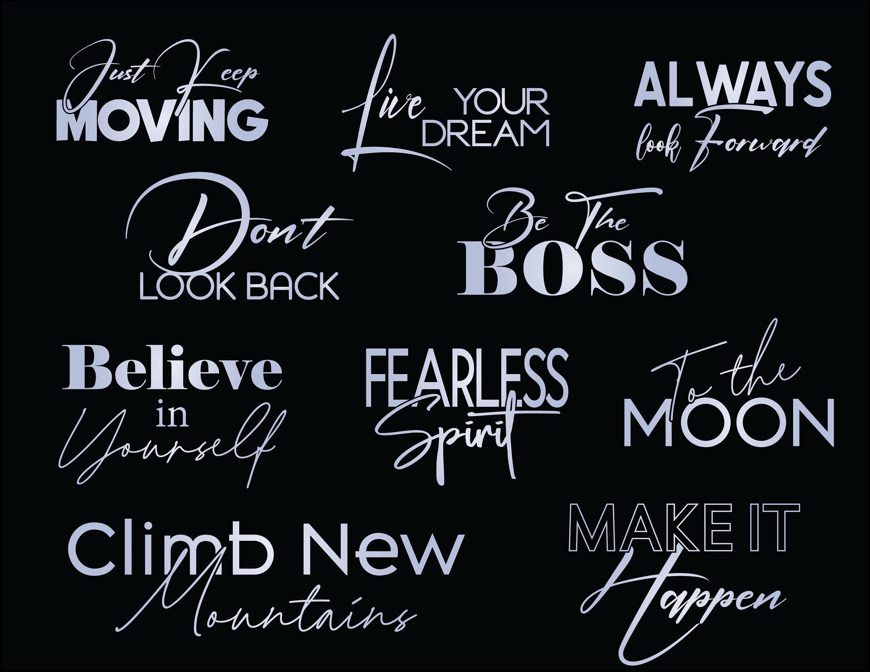 10 Motivational Quotes SVG, Inspirational Quotes SVG Bundle, Svg Png ...