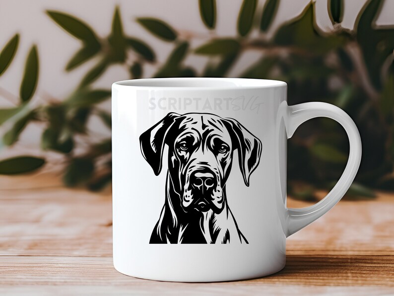 Great Dane SVG File Silhouette Great Dane Profile Vector Images Clipart ...