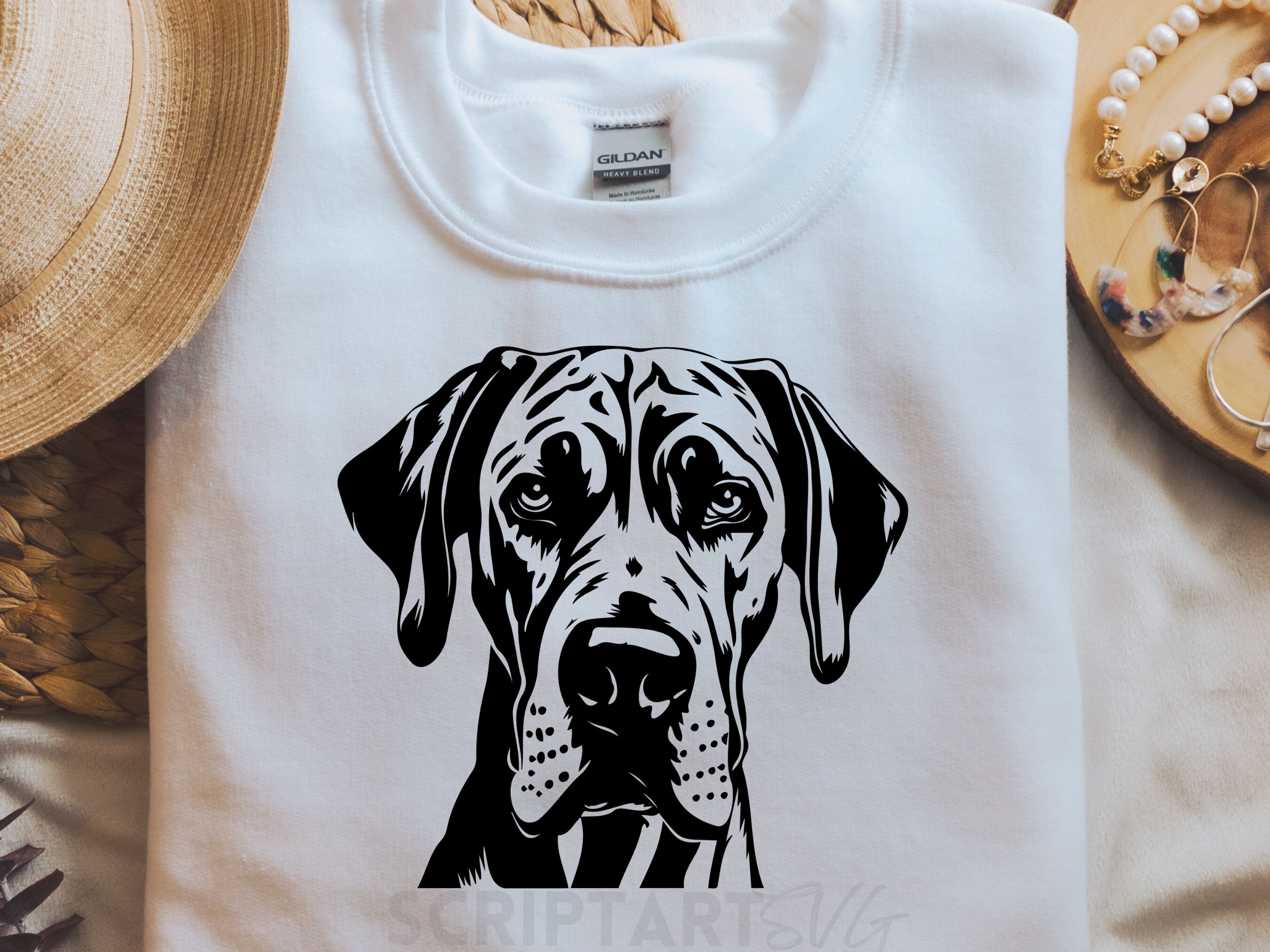 Great Dane SVG File Silhouette Great Dane Profile Vector Images Clipart ...