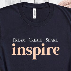 Dream Create Share Inspire SVG, Inspirational Motivational SVG, Woman ...