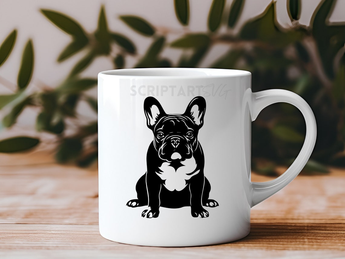 French Bulldog SVG File Silhouette French Bulldog Profile Vector Images ...