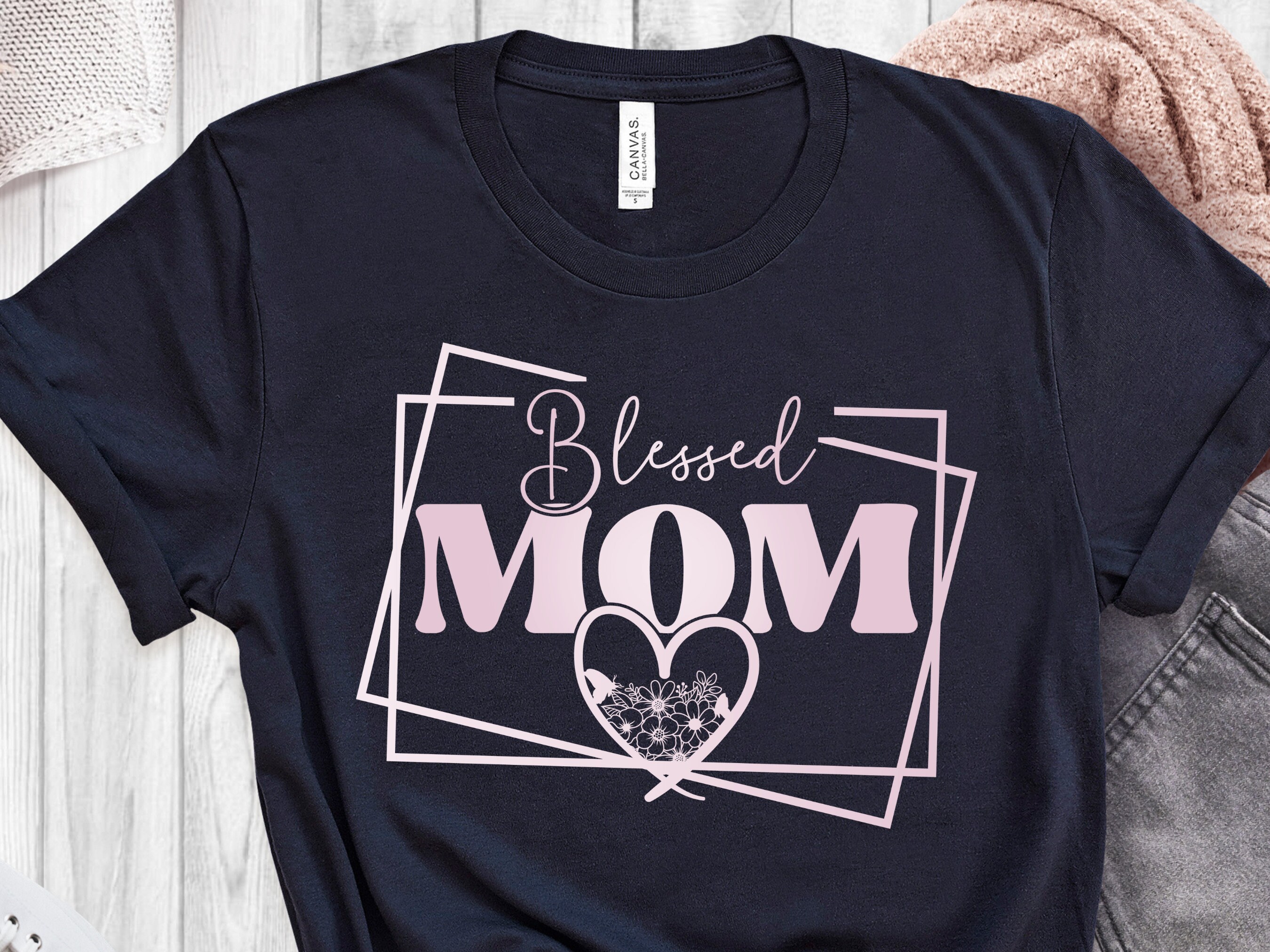 Blessed Mom SVG PNG PDF, Mom Svg, Mom Vibes Svg, Mom Life Svg, Mom Mode ...