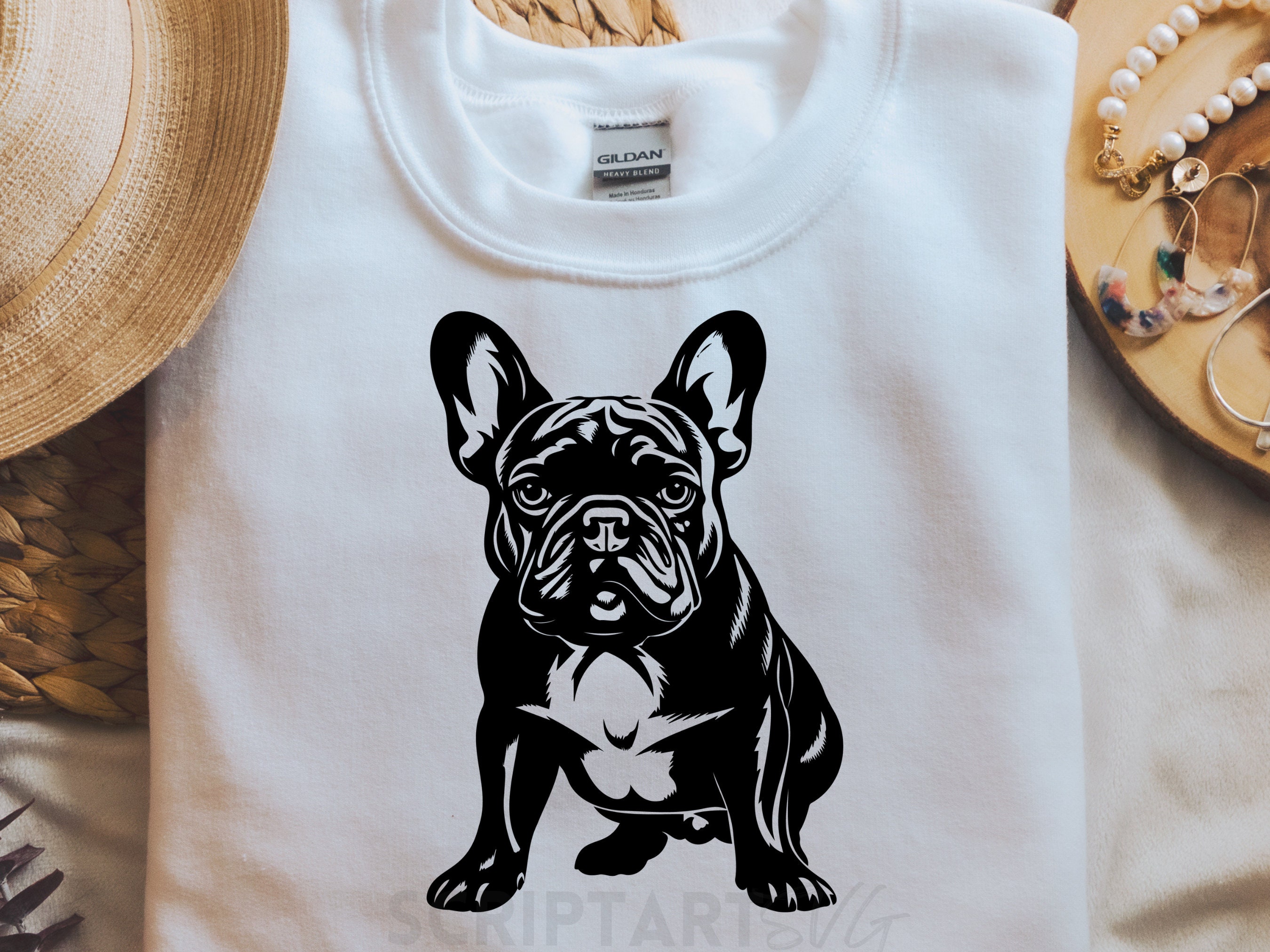 French Bulldog SVG File Silhouette French Bulldog Profile Vector Images ...