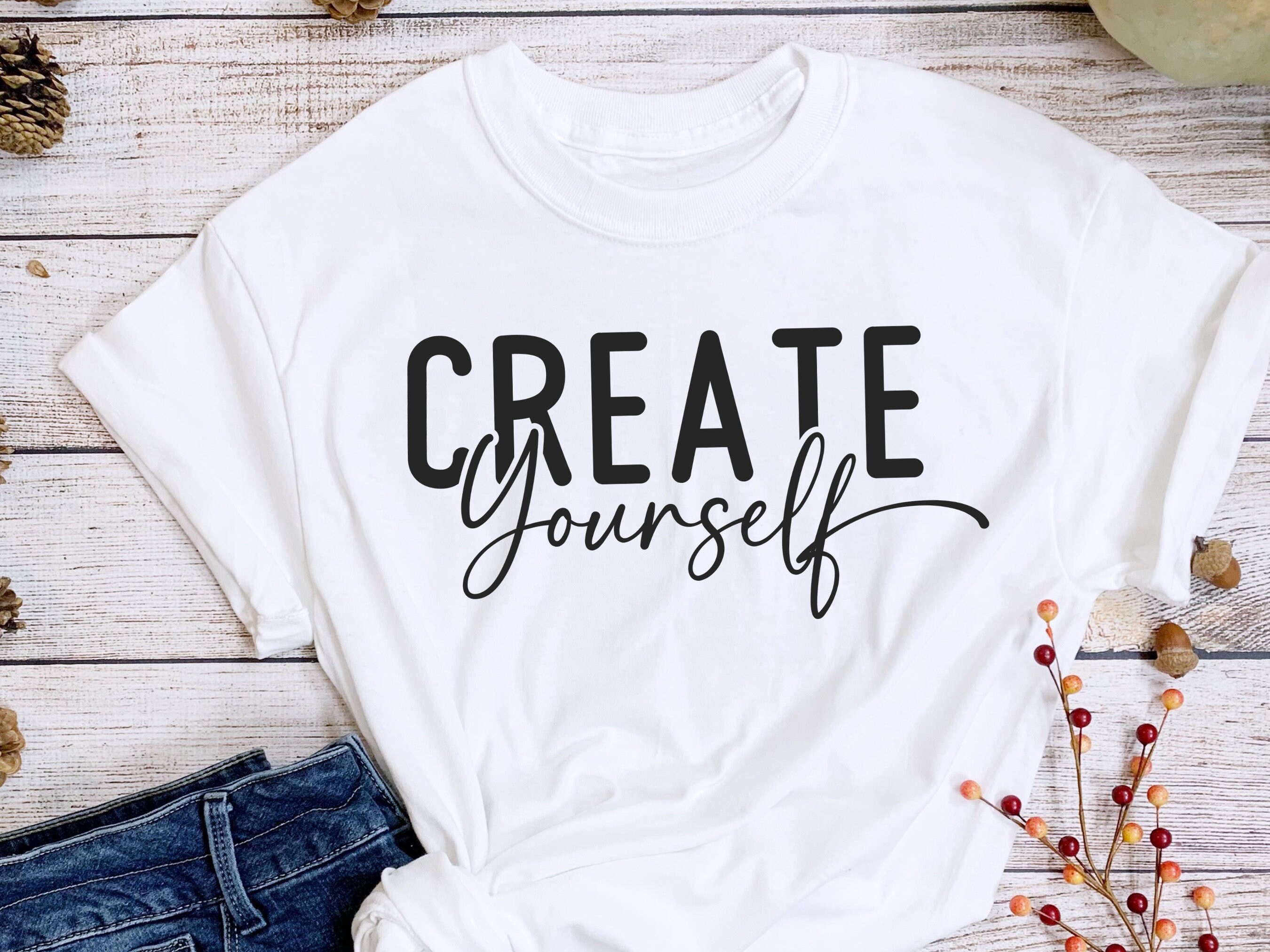 Create Yourself Svg, Png, Pdf, Cut File, SVG File, Quote, Inspirational ...