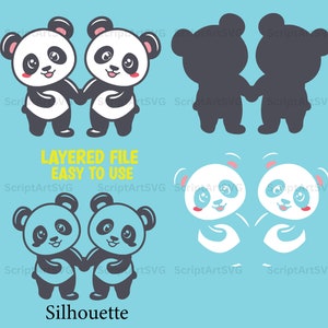 Bear SVG PNG Cricut Cut Files Silhouette Layered Files Teddy Bear Boy ...