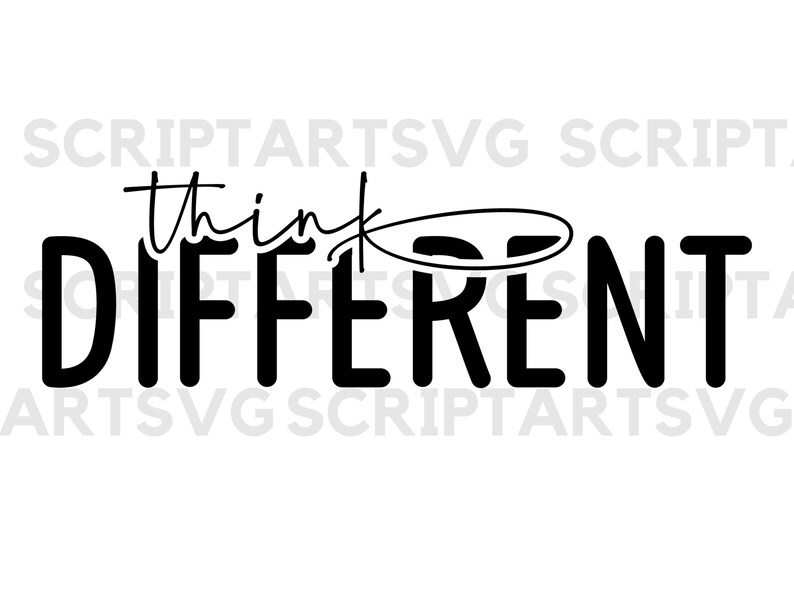 Think Different Svg Png, Mindfulness Svg, Positive Svg, Manifesting Svg ...