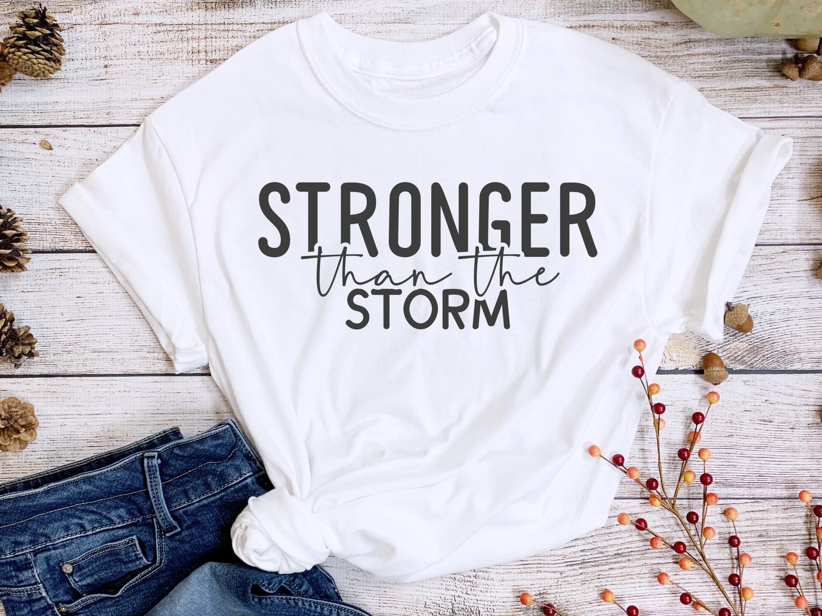 Stronger Than the Storm SVG PNG PDF, Inspiring Svg, Motivational Svg ...