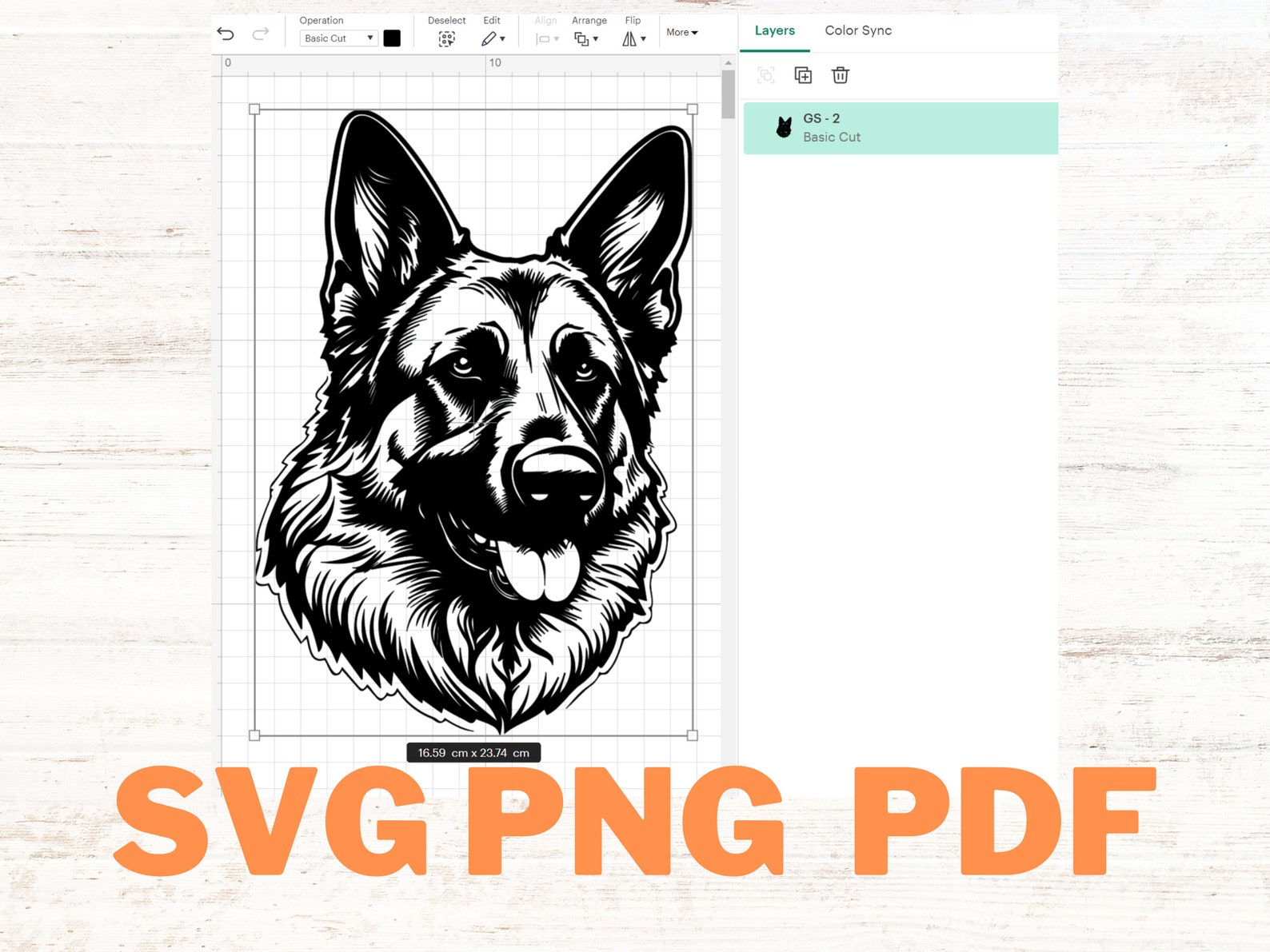 German Shepherd SVG File Silhouette German Shepherd Profile Vector ...