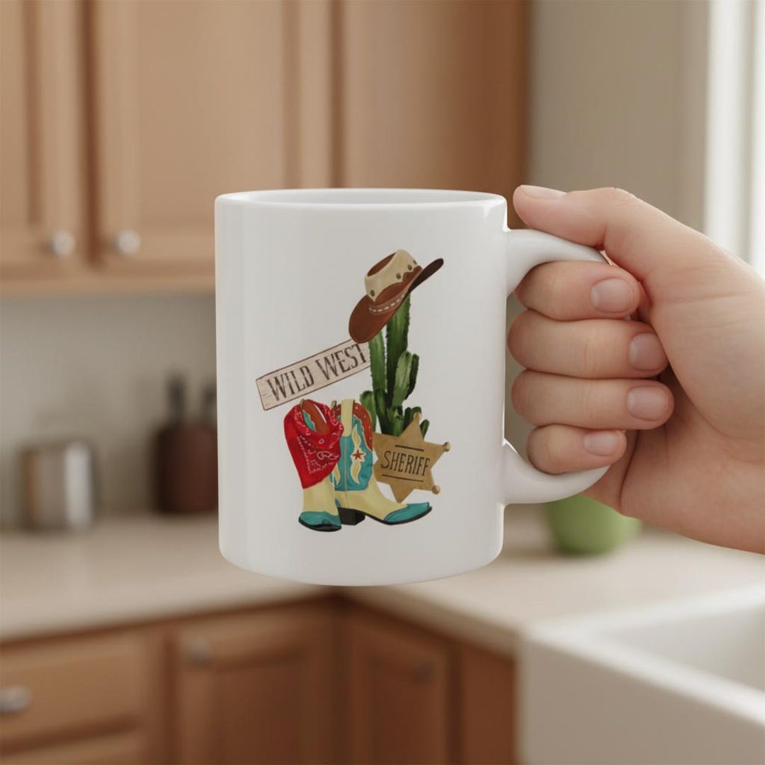 Funny Cowboy Coffee Mug: Sheriff of My Own Space, Western Gift - Etsy