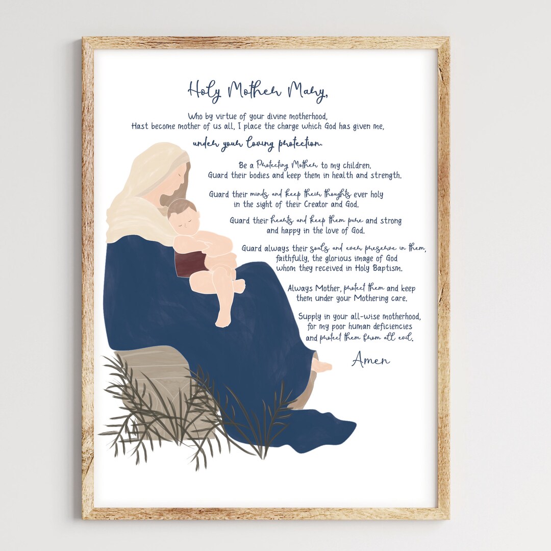 Mother's Prayer to Mary Art Print - Etsy