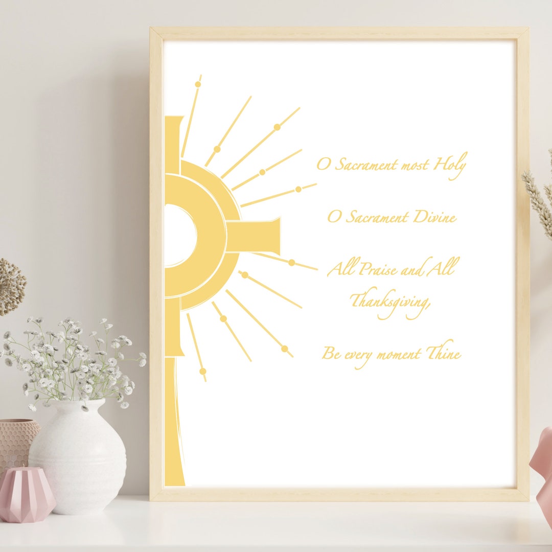Adoration Monstrance 8x10inch Art Print - Etsy