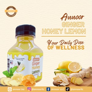 Ginger Lemon Honey Concentrate: Annoor Wellness Juice (8.5 Fl Oz) - Etsy
