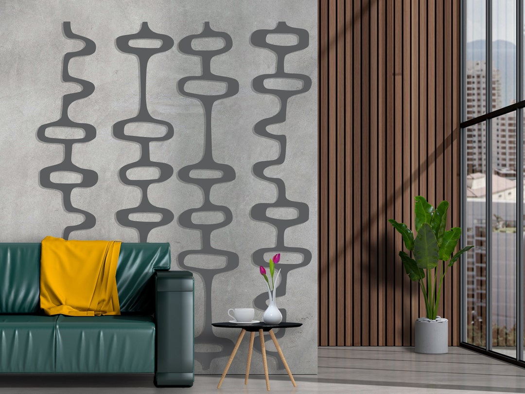 Mid Century Modern Panels Retro Wall Art 3D Wall Panels - Etsy
