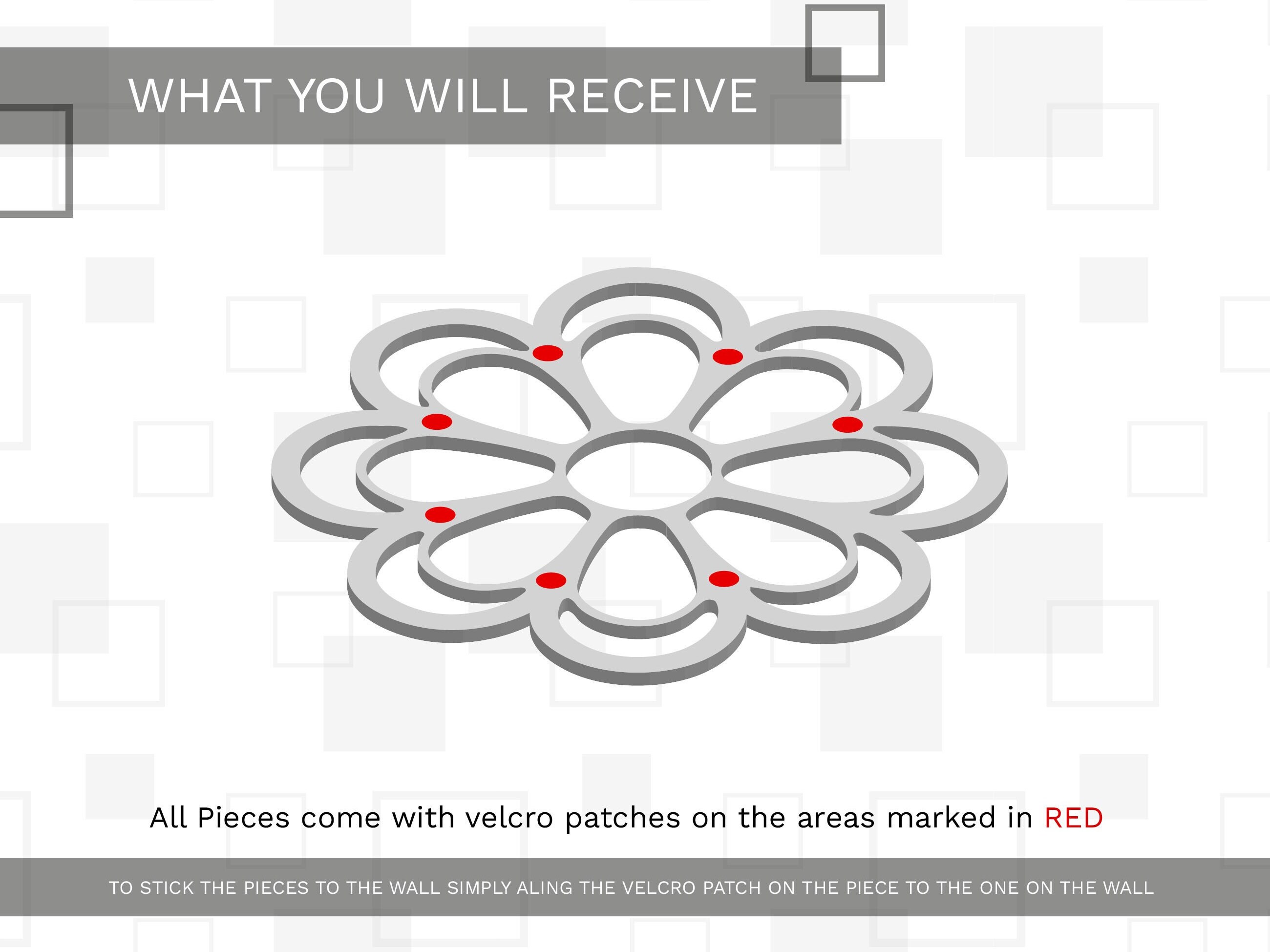 Flower Wall Panel Geometric Wall Art Flower Wall Panels Flowers ...