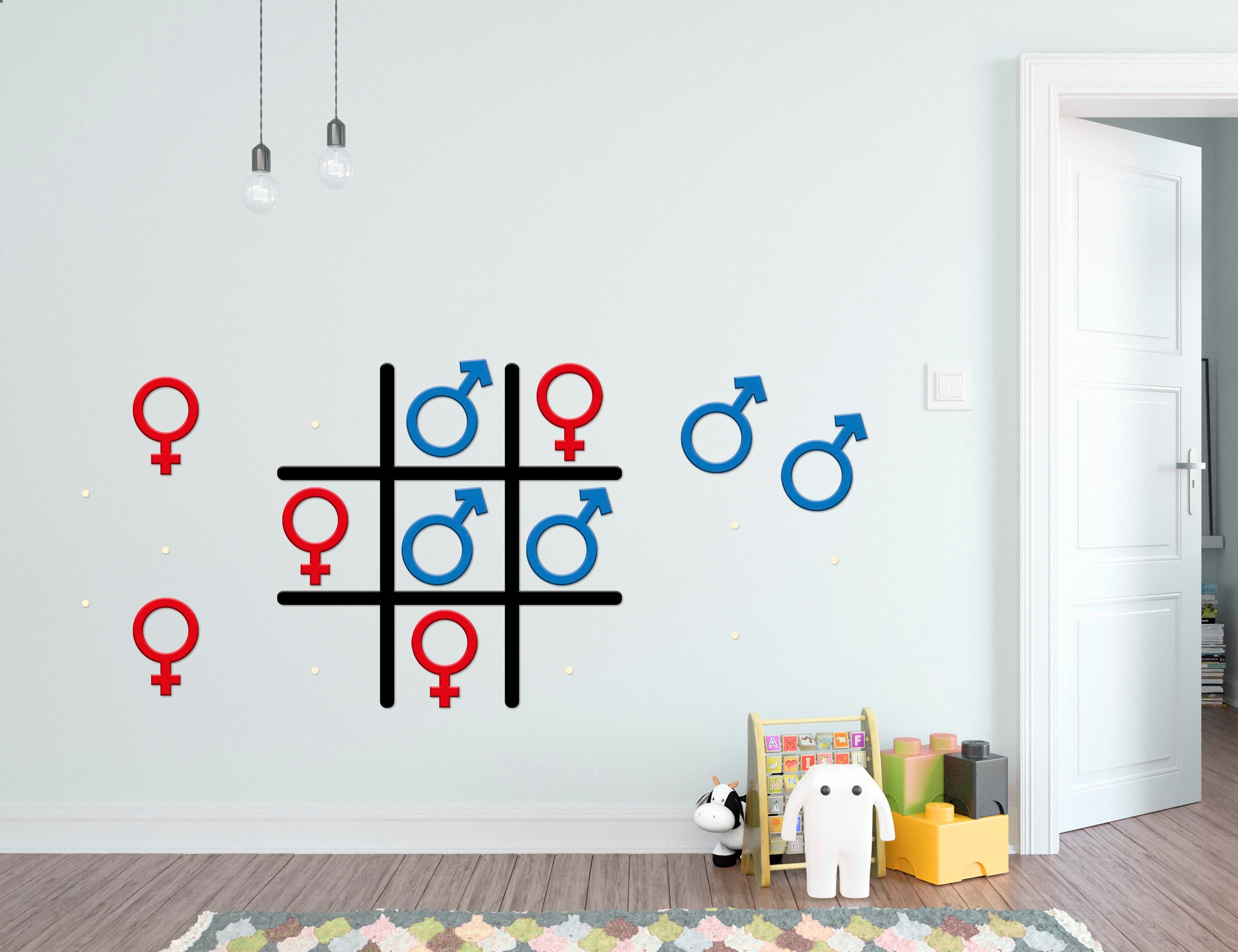 Gender Reveal Games Wall Art Tic Tac Toe Gender Reveal Ideas Unique ...