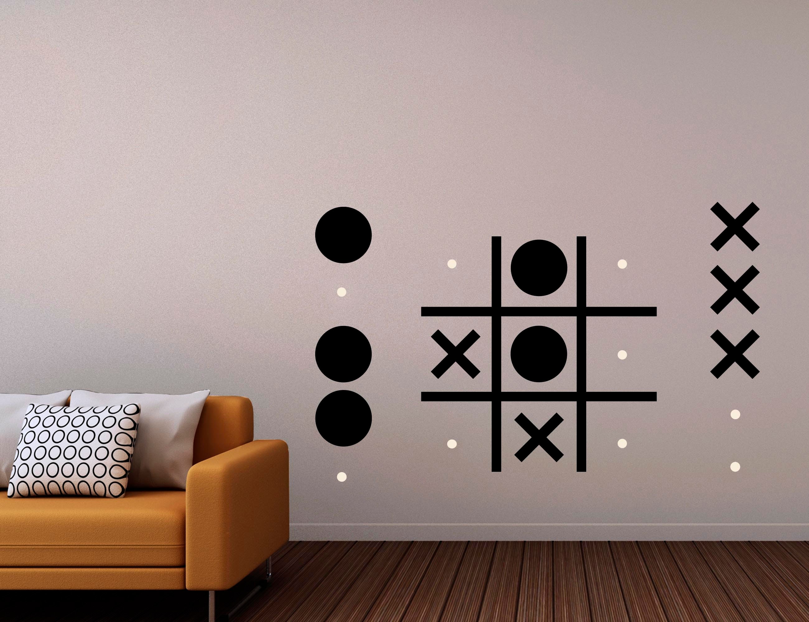Tic-tac-toe Game Wall Art Tic Tac Toe Playroom Kids Game - Etsy