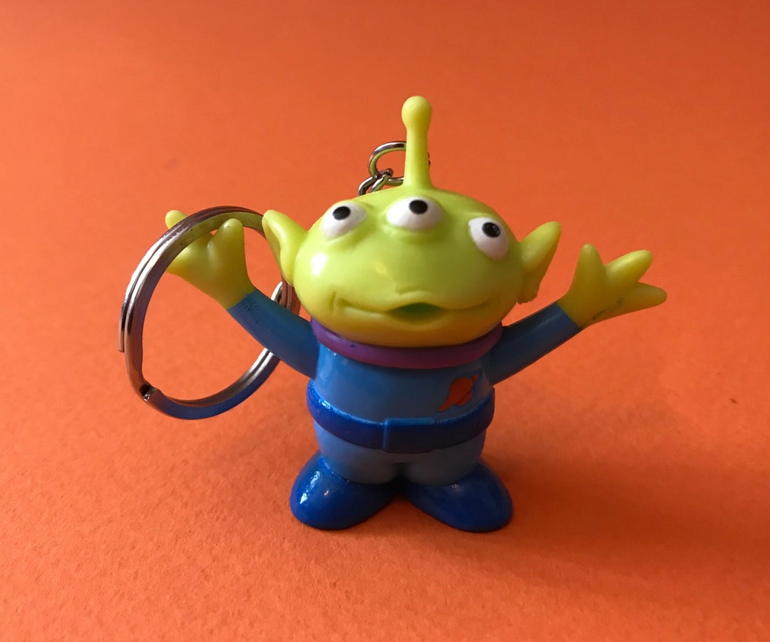 Super Cute Custom Green Alien Mini PVC Keychain - Etsy