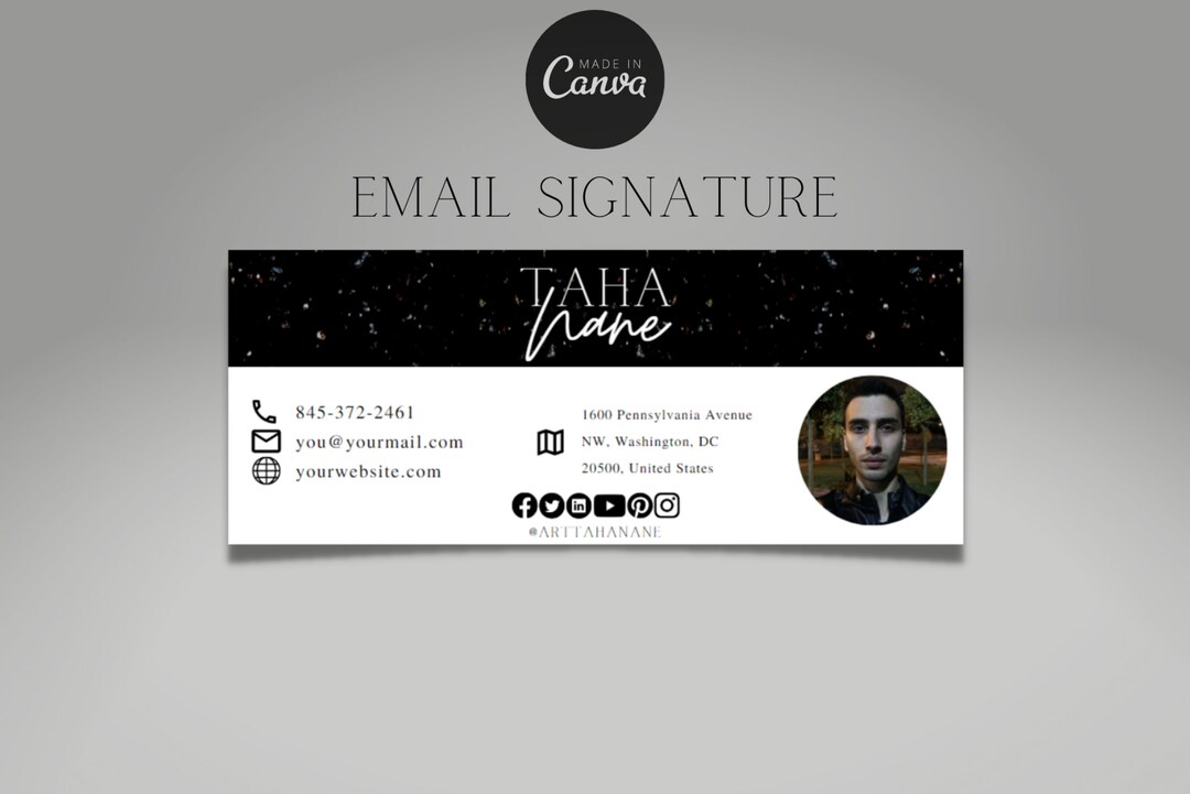 Email Signature, Email Template, Email Signature Template, Email ...