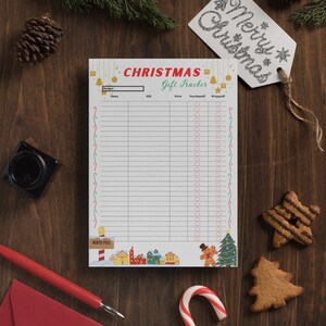 Christmas Gift Tracker | Printable PDF | Christmas Planner Printable ...