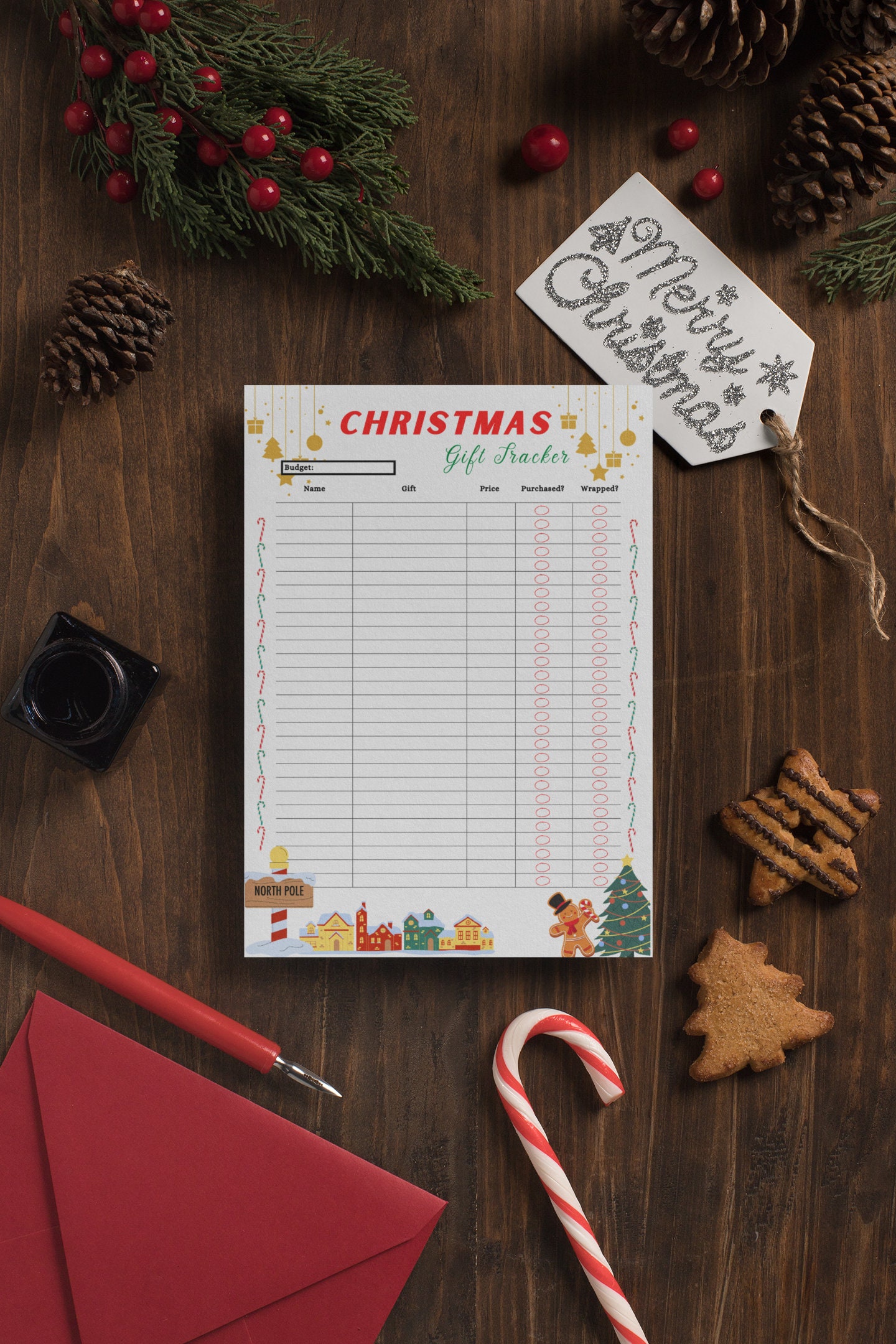Christmas Gift Tracker Printable PDF Christmas Planner Printable to Do ...