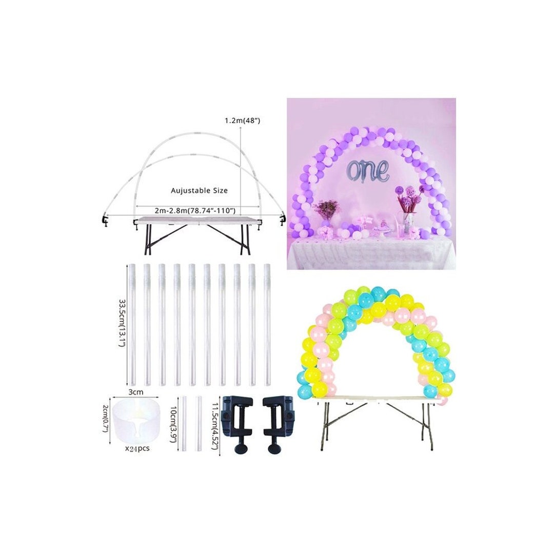 Balloon Arch Table Stand Ring Stand Kit for Baby Shower Wedding ...
