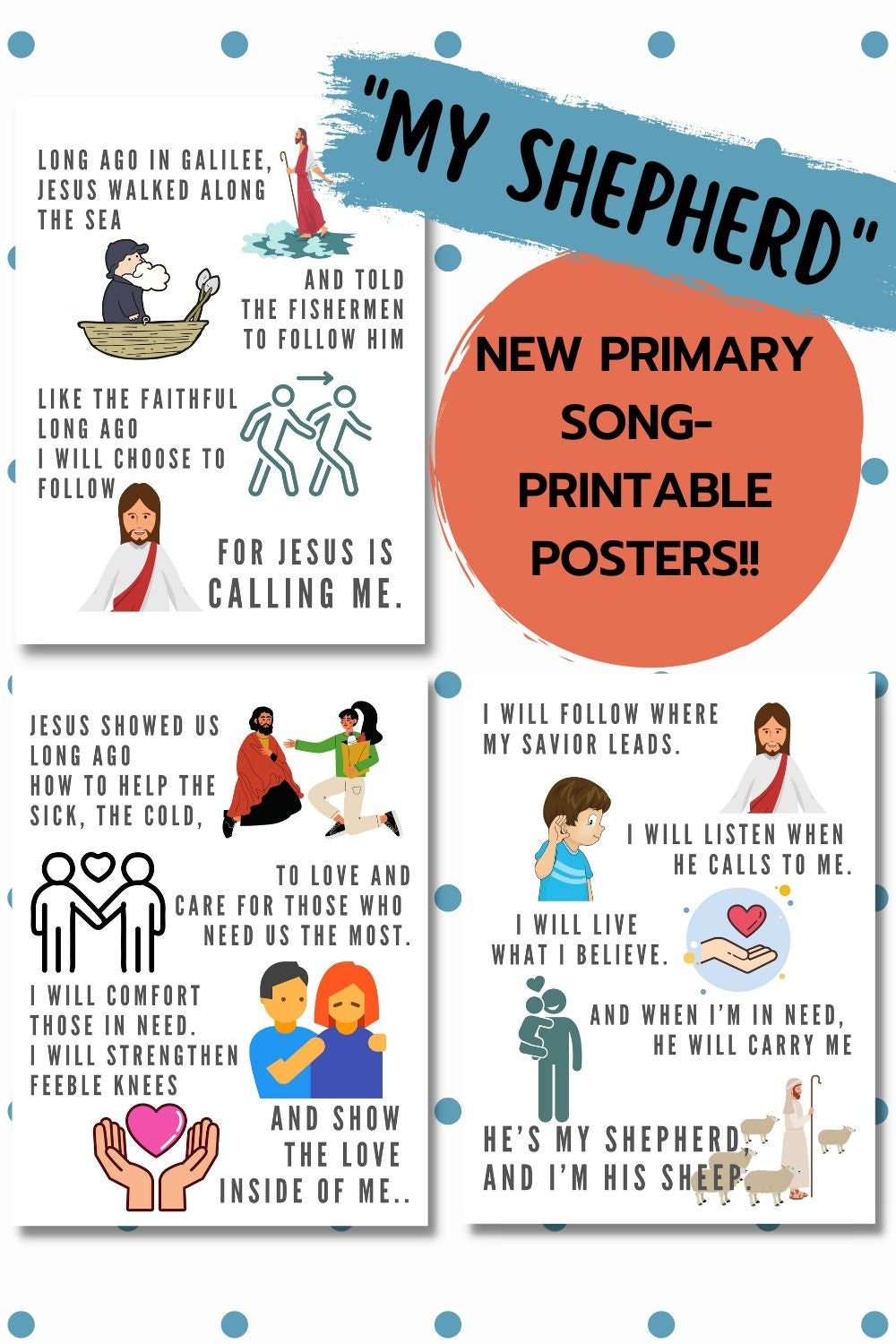 My Shepherd Printable, Primary Music, LDS Primary Songs, New Primary ...