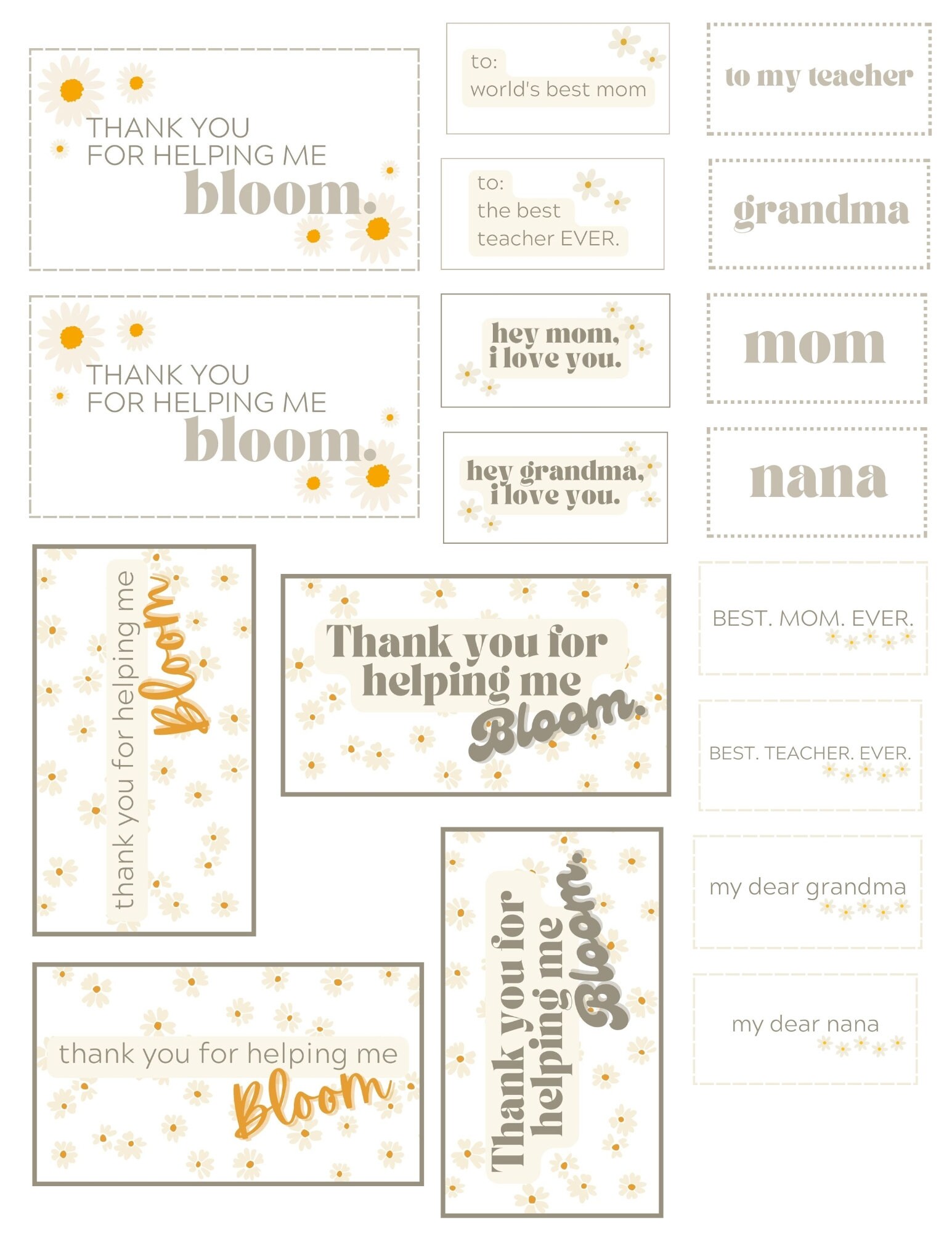 Easy Mother's Day Gift, Teacher Appreciation, Gift for Grandma ...
