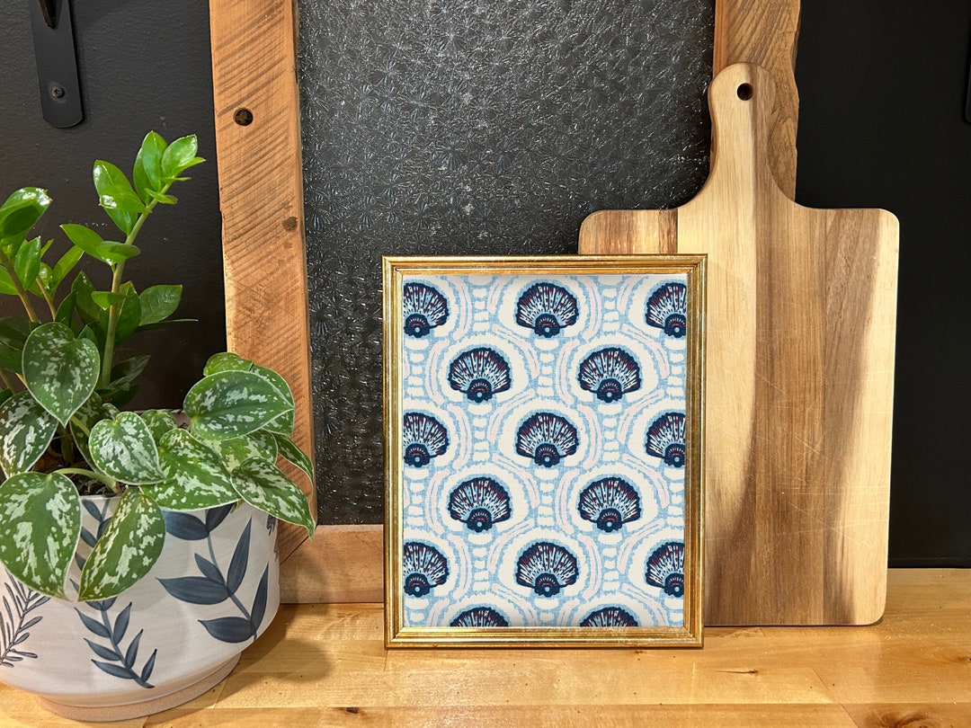 Nautical Abstract Art Modern Shell Art Print Beachy Home Decor Printed ...