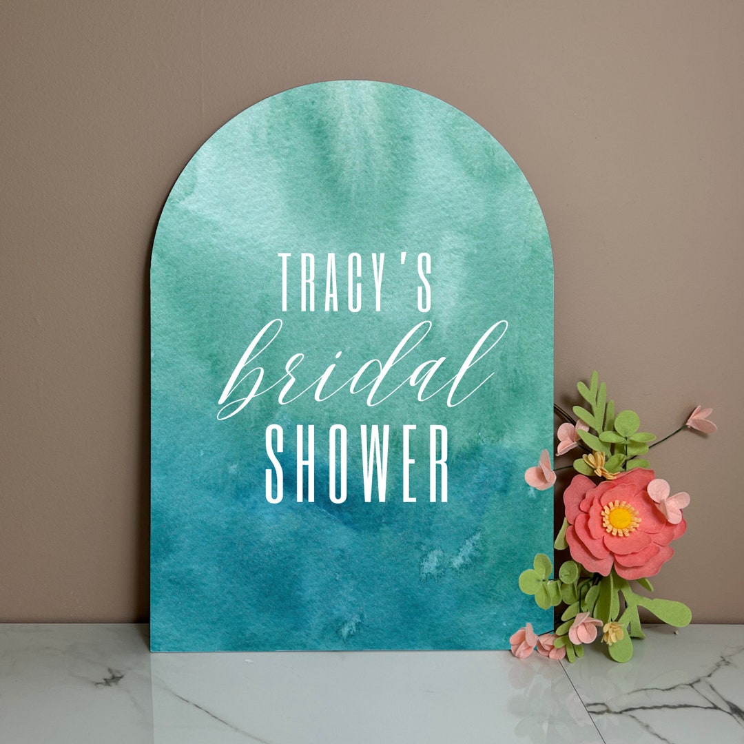 Personalized Bridal Shower Arch Sign Party Welcome Sign for Bridal ...
