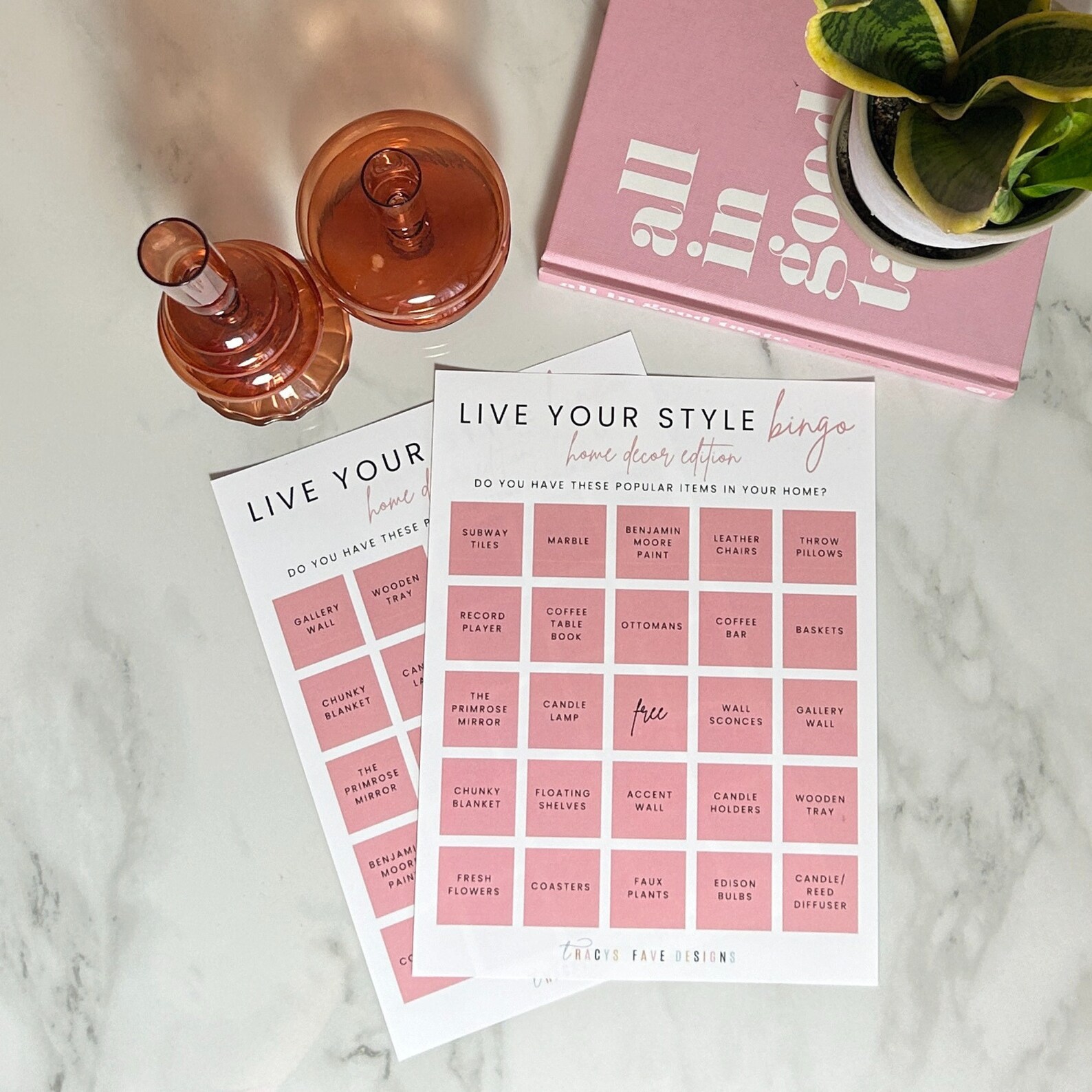 Digital Download Bingo Card Home Decor Game Download Bridal Shower ...