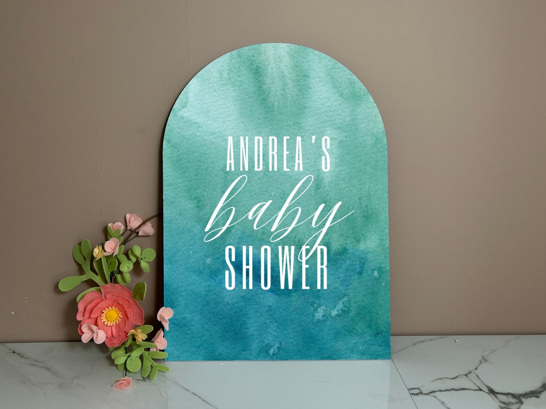 Personalized Baby Shower Arch Sign Party Welcome Sign for Baby Shower ...