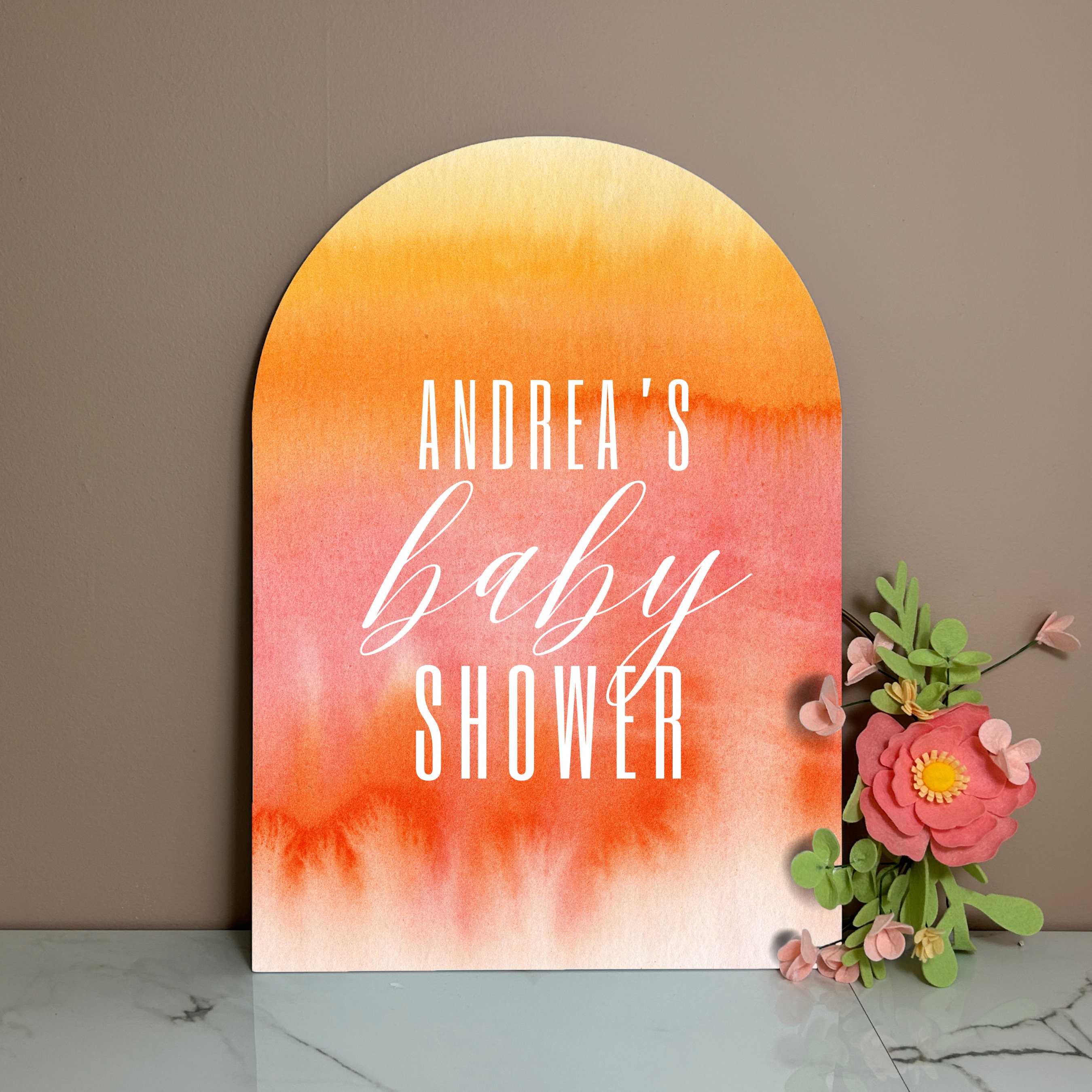 Personalized Baby Shower Arch Sign Party Welcome Sign for Baby Shower ...