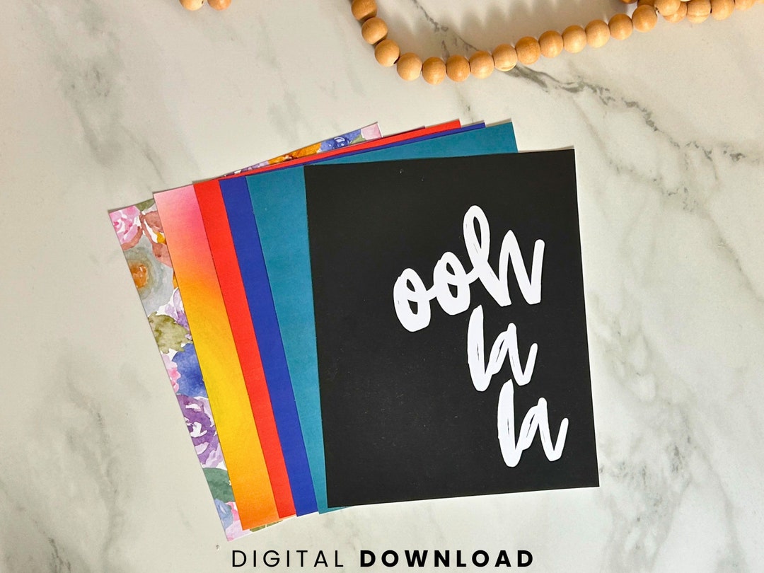 Ooh La La French Art Print Digital Download Handwritten Artwork Quote ...