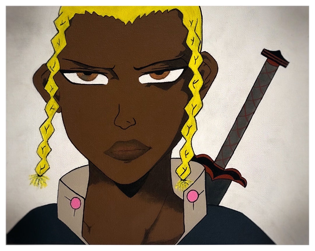 Black Animations | Black Art | Anime | Room Decor | Digital Print ...