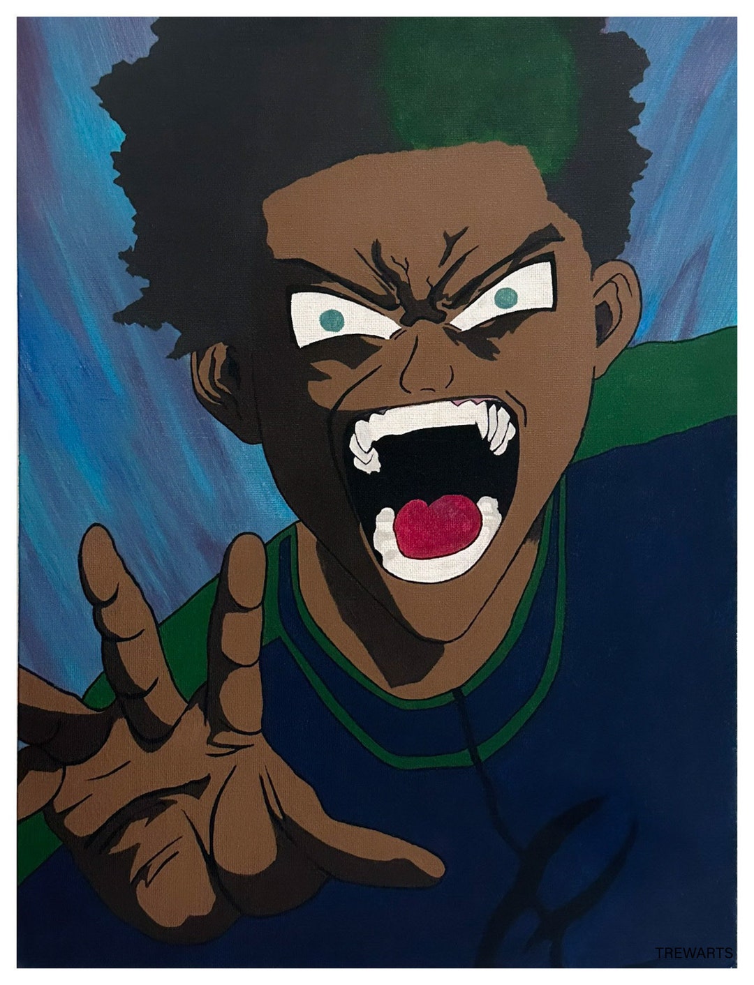 Black Animations | Black Art | Anime | Room Decor | Digital Print ...