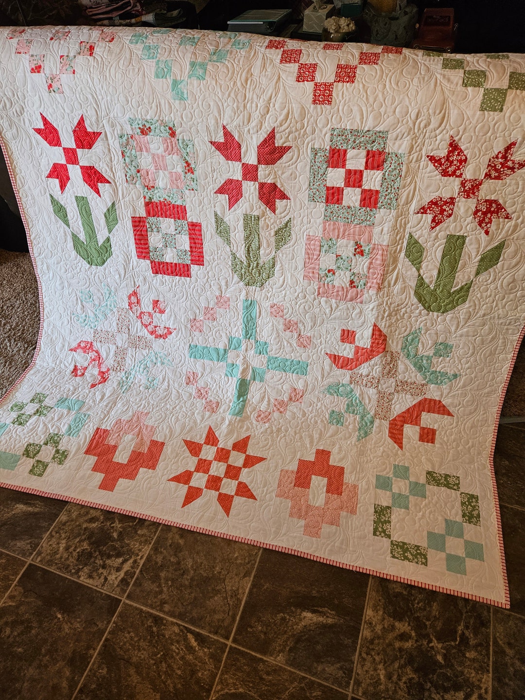 Jelly Roll Sampler Quilt for Sale - Etsy