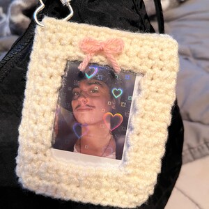 Crochet Customizable Photocard Holder Keychain - Etsy