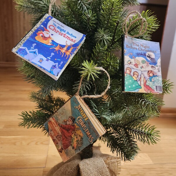 Book Ornament - Etsy