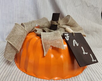 Bundt Pan Pumpkins, Fall Tablescape, Thanksgiving Centerpiece, Vintage ...