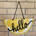 Lemon Hello Sign - Etsy