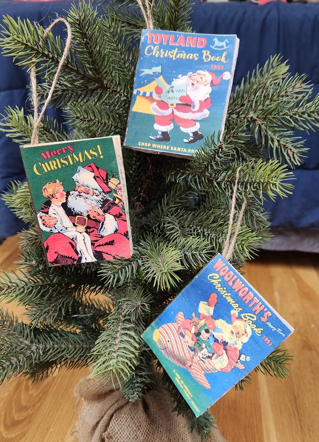 Set of 3 Vintage Christmas Catalogs Mini Book Ornaments - Etsy
