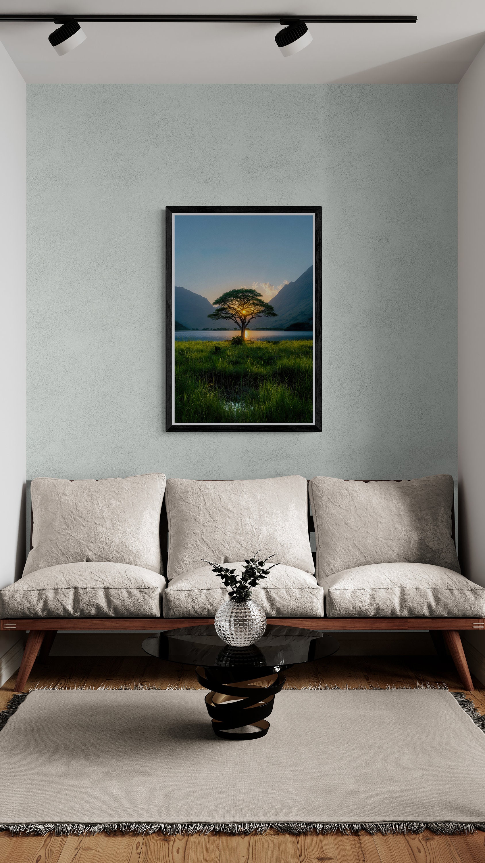 Tree at Dawn Printable Wall Art Digital Image Print Instant Download ...