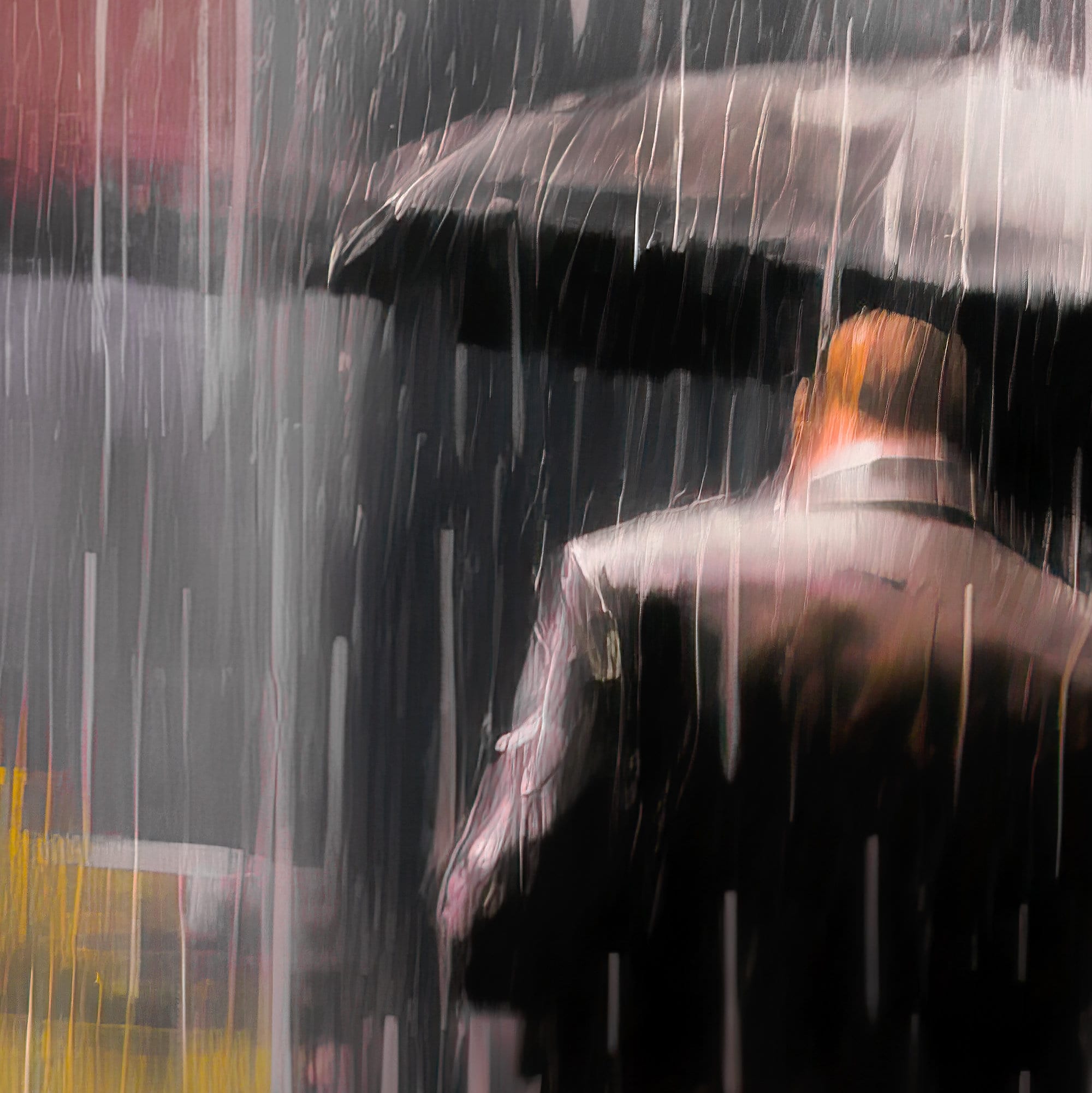 Man in the Rain - Instant Printable Download Digital Image - Original ...