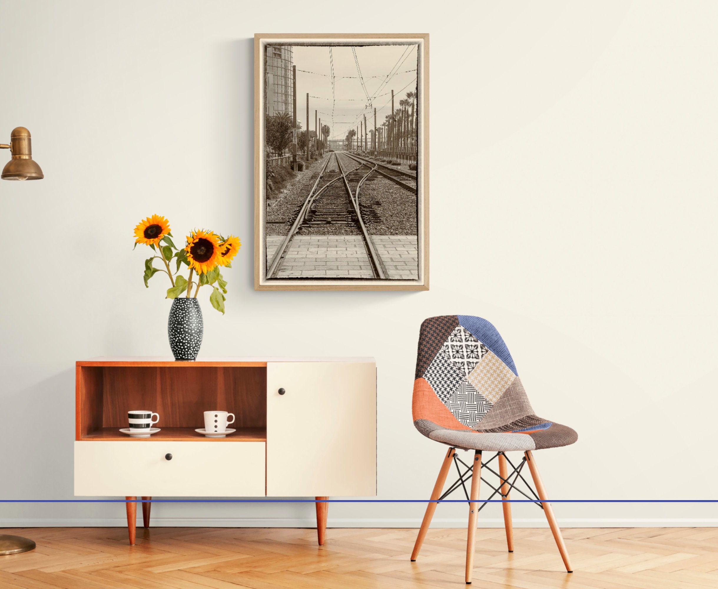 Sepia Railroad Tracks Print - San Diego Photography (digital Download ...