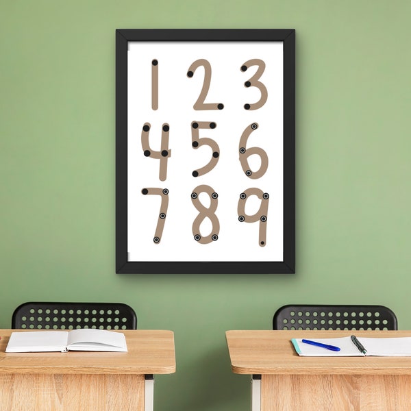 Classroom Number Poster - Etsy