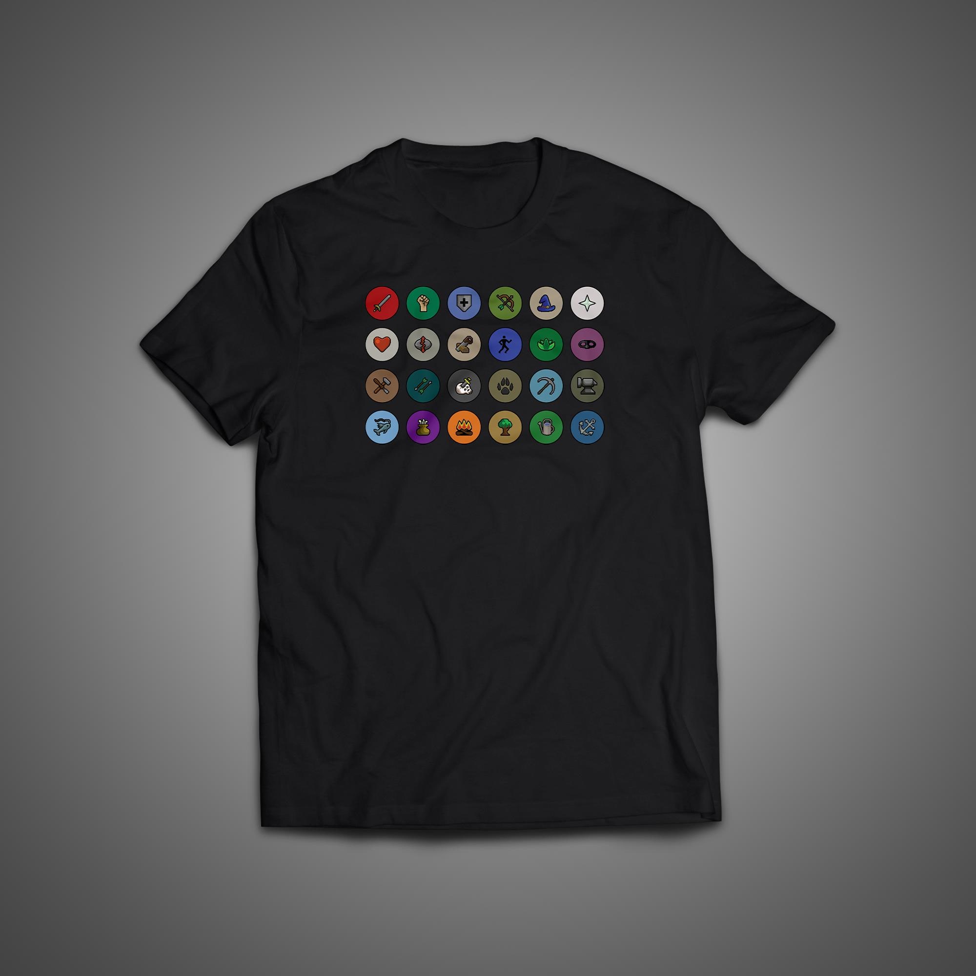 OSRS Skill Icons T-shirt - Etsy